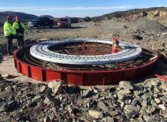 Sinortek wind tower flange|Wind turbine foundation flange|Steel-welded ...
