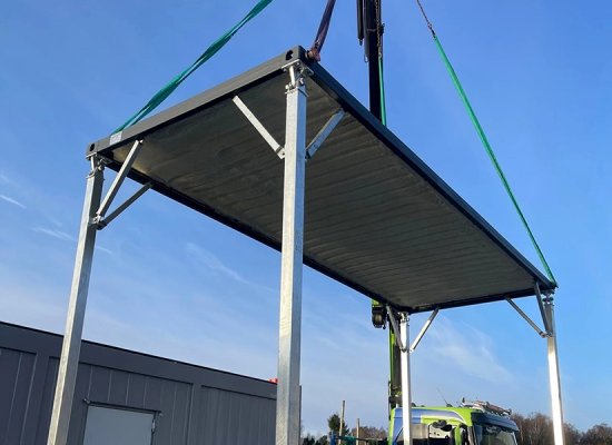 20ft Container Roof - Modular Steel Roofing for Shipping Containers ...